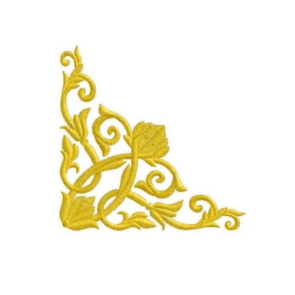 Corner Embroidery Designs - Etsy