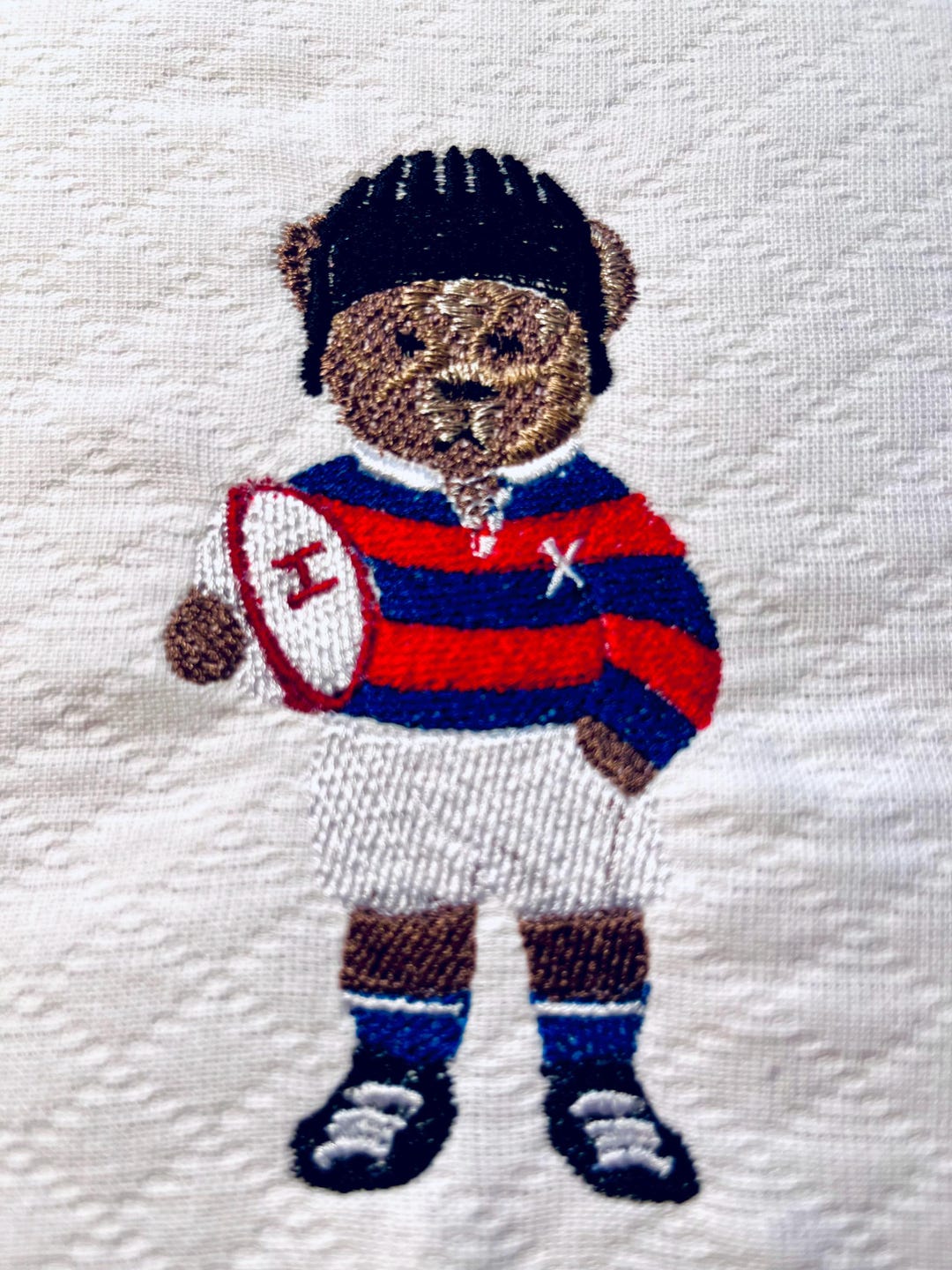 Teddy Bear Rugby Player, 3 Sizes, Machine Embroidery Designs Instant ...