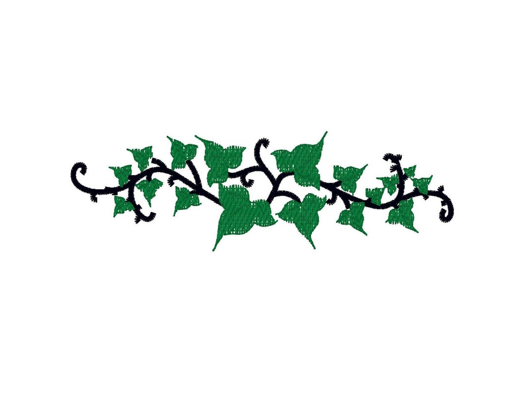 Ivy, Ivy Leaves, Border and Corner 4 Sizes Each Machine Embroidery ...