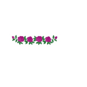 Rose Border, 4 Sizes Machine Embroidery Designs Instant Download - Etsy
