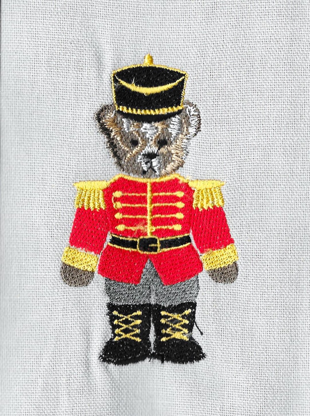 Teddy Bear Christmas Nutcracker, 3 Sizes, Machine Embroidery Designs ...