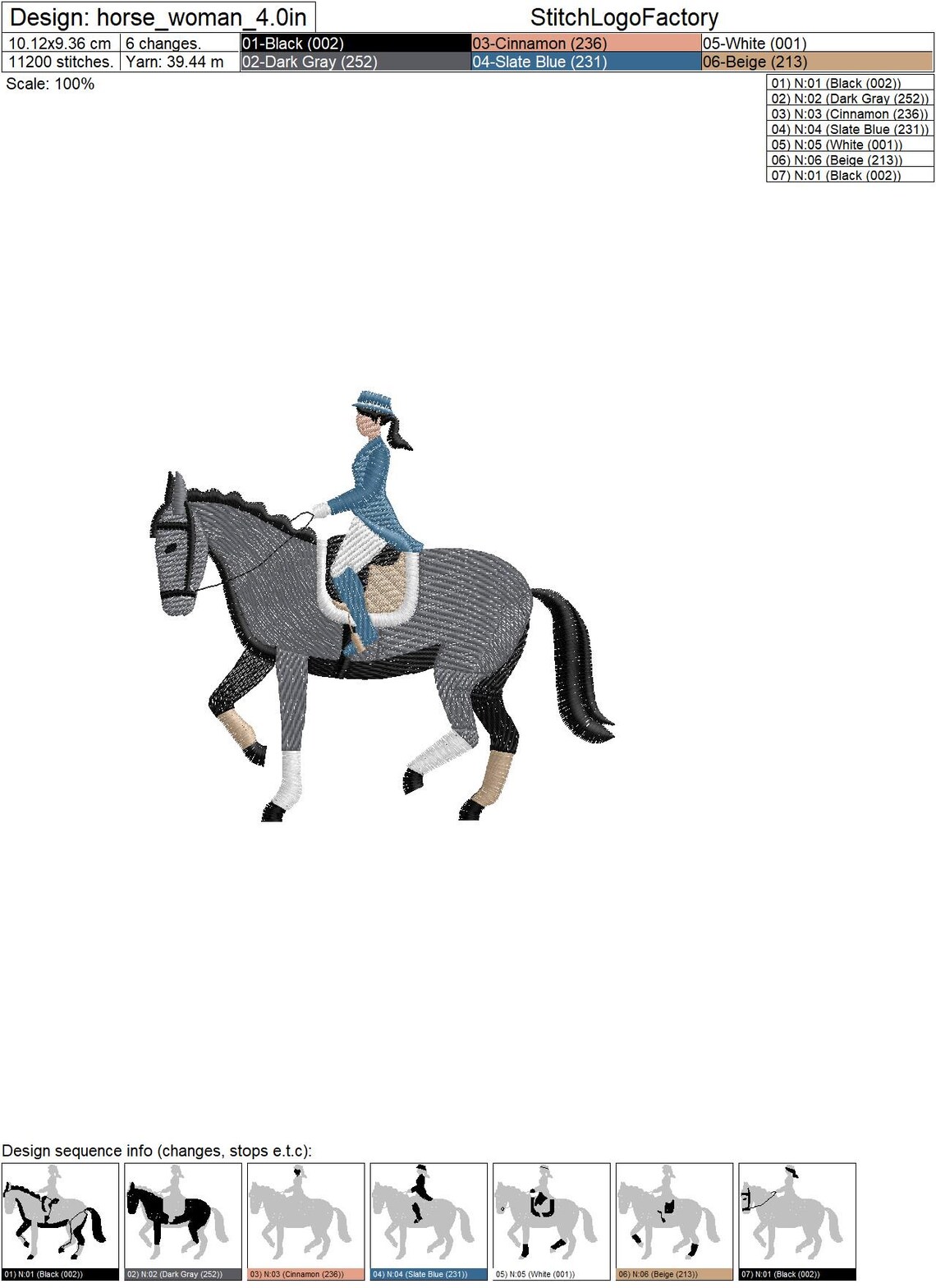 Horsewoman, Woman Riding Horse, Dressage Horse & Rider, 4 Sizes ...