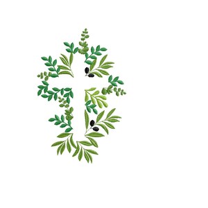 Leafy Cross Leaves, 3 Sizes, Machine Embroidery Designs - Etsy