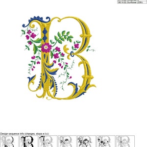 Vintage Monogram Alphabet, 3 Sizes, Machine Embroidery Designs - Etsy