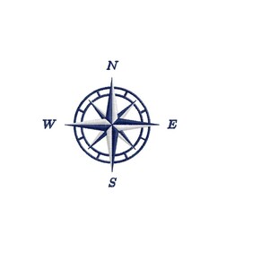 Nautical Compass, 5 Sizes, Machine Embroidery Designs - Etsy