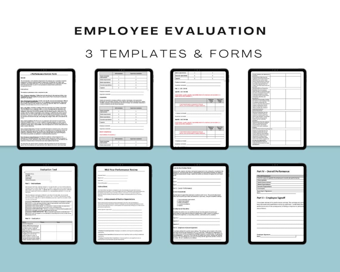 Employee Evaluation ǀ Employee Handbook ǀ Human Resources ǀ HR Forms ǀ ...