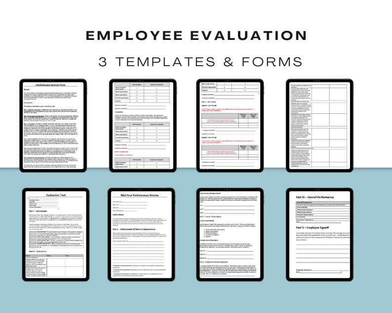 Employee Evaluation ǀ Employee Handbook ǀ Human Resources ǀ HR Forms ǀ ...