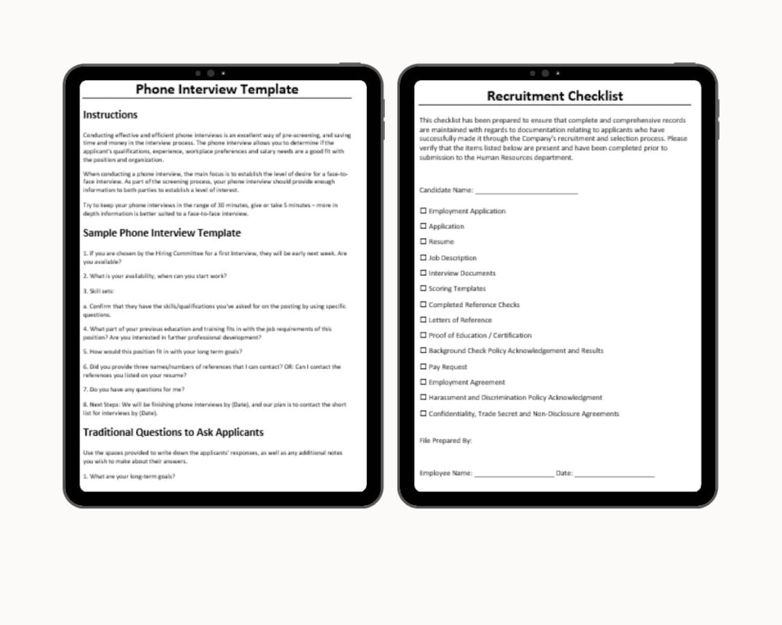 Human Resource Template Human Resources Editable in MS Word, PDF, and ...