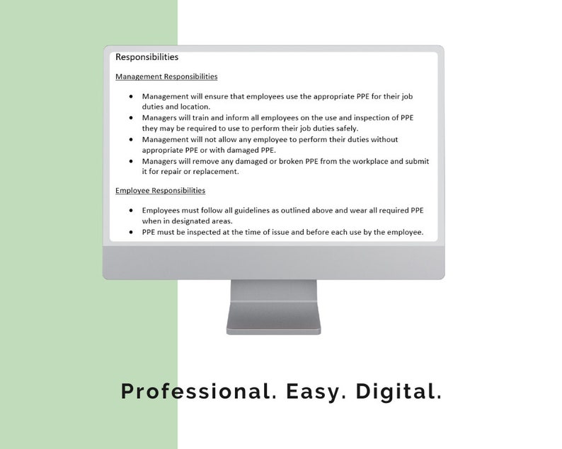 Protective Equipment Employee Policy ǀ New Hire Paperwork ǀ Human ...