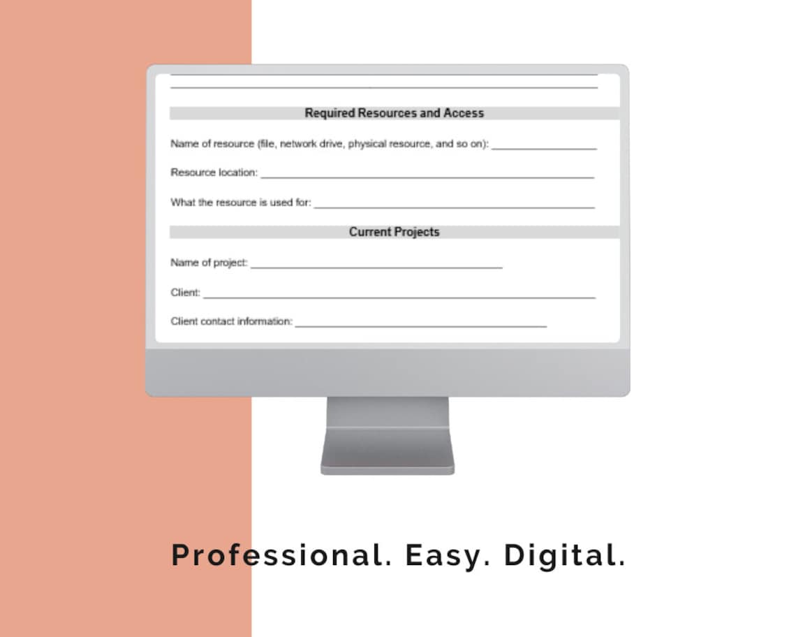 Employee Offboarding Form | Human Resources | Editable in MS Word, PDF ...