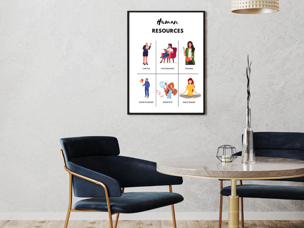 Human Resources Printable Art ǀ HR Office Décor ǀ Digital Art - Etsy
