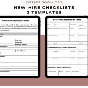 New Hire Paperwork ǀ Employee Application ǀ Employee Checklist ǀ ...
