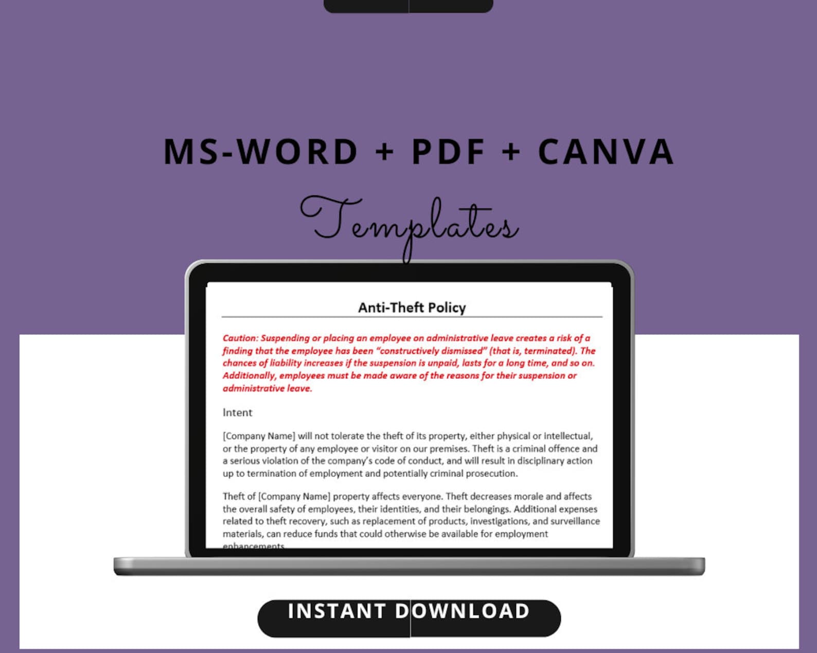 Employee Anti-theft Policy ǀ HR Policy ǀ New Hire Paperwork ǀ Human ...