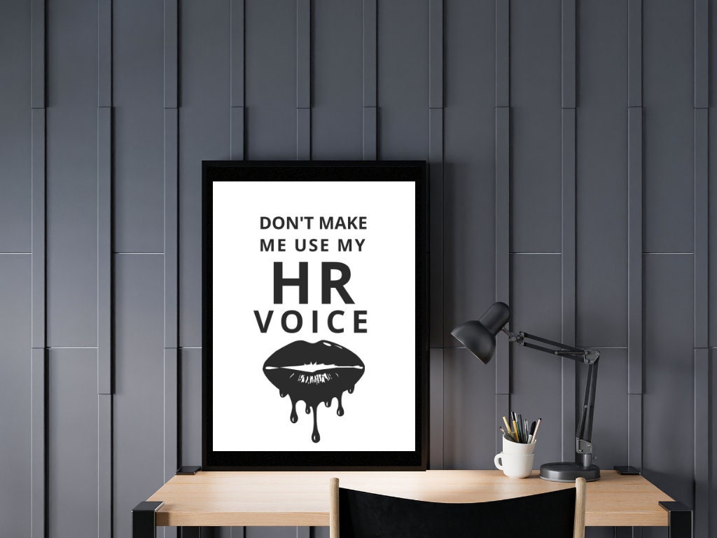 Human Resources Poster ǀ HR Office Décor ǀ Digital Art ǀ Office ...