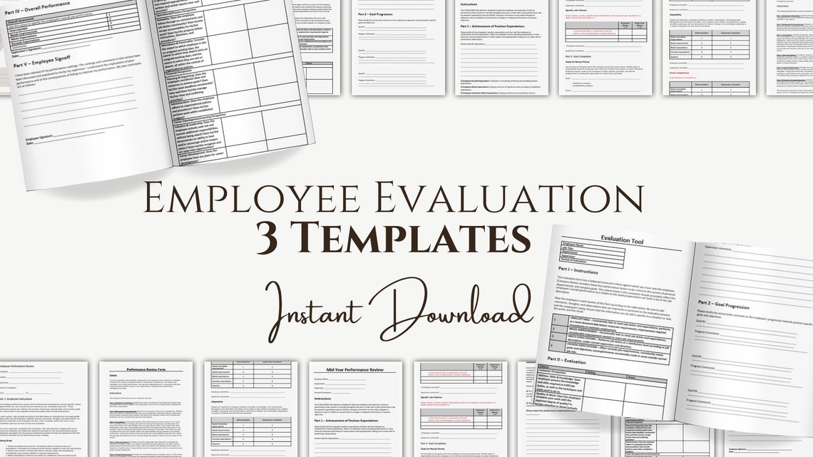 Employee Evaluation ǀ Employee Handbook ǀ Human Resources ǀ HR - Etsy