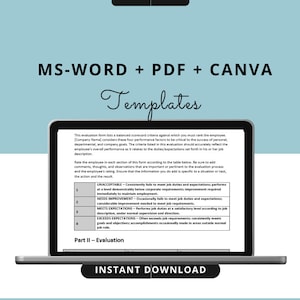 Employee Evaluation ǀ Employee Handbook ǀ Human Resources ǀ HR Forms ǀ ...