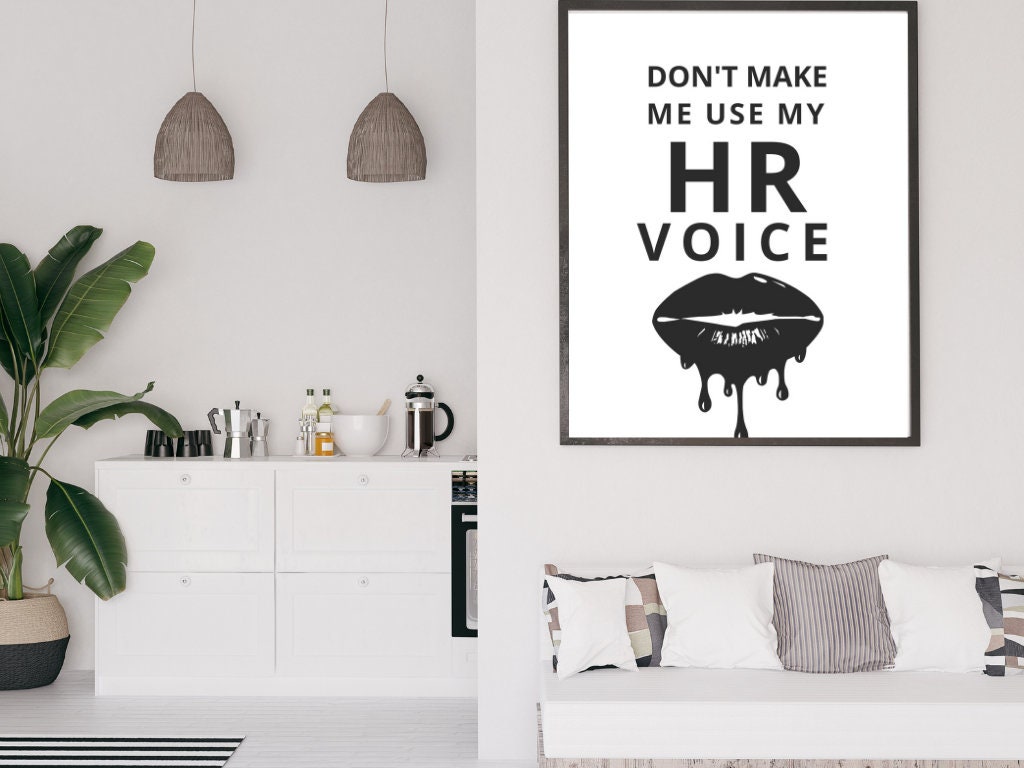 Human Resources Poster ǀ HR Office Décor ǀ Digital Art ǀ Office ...