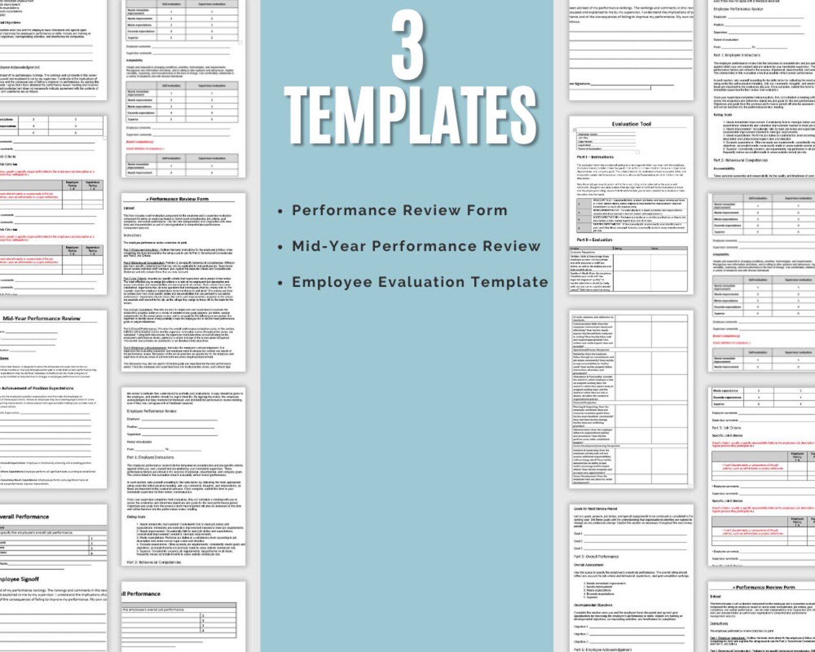 Employee Evaluation ǀ Employee Handbook ǀ Human Resources ǀ HR Forms ǀ ...