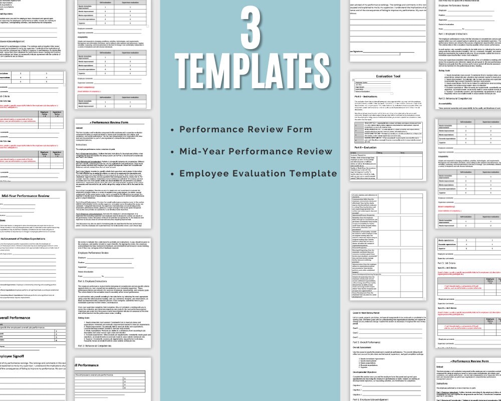 Employee Evaluation ǀ Employee Handbook ǀ Human Resources ǀ HR Forms ǀ ...
