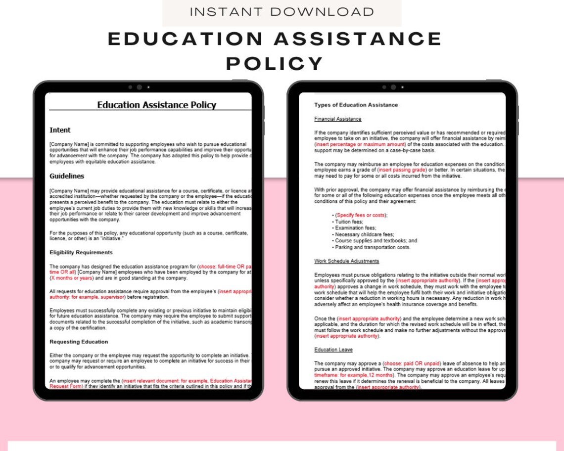 Education Assistance Policy ǀ New Hire Paperwork ǀ Human Resources ...