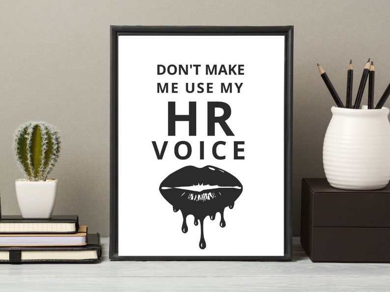 Human Resources Poster ǀ HR Office Décor ǀ Digital Art ǀ Office ...