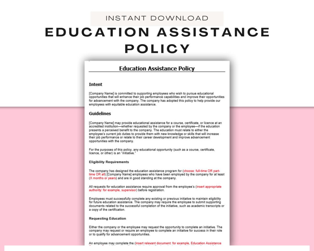 Education Assistance Policy ǀ New Hire Paperwork ǀ Human Resources ...