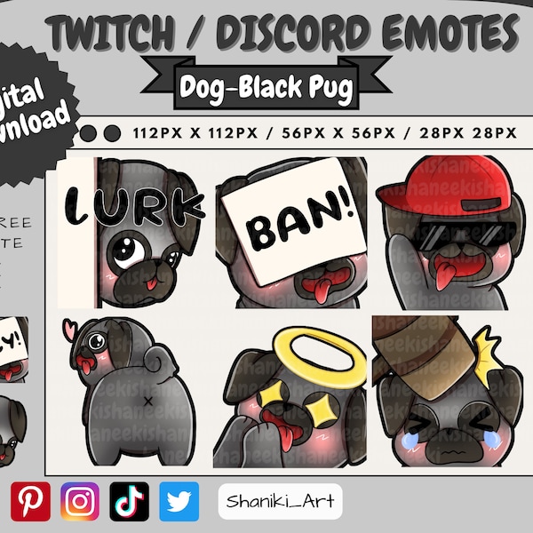 Pug Sticker Pack - Etsy