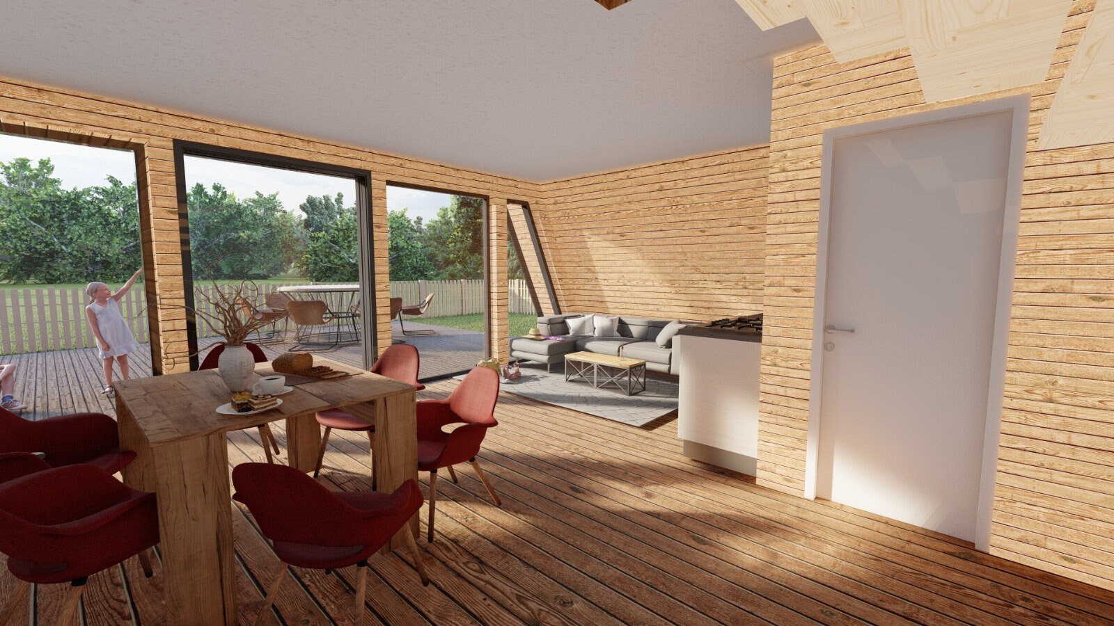 A Frame Cabin Duplex - 17 X 11 Meters - Architectural Plans - Etsy