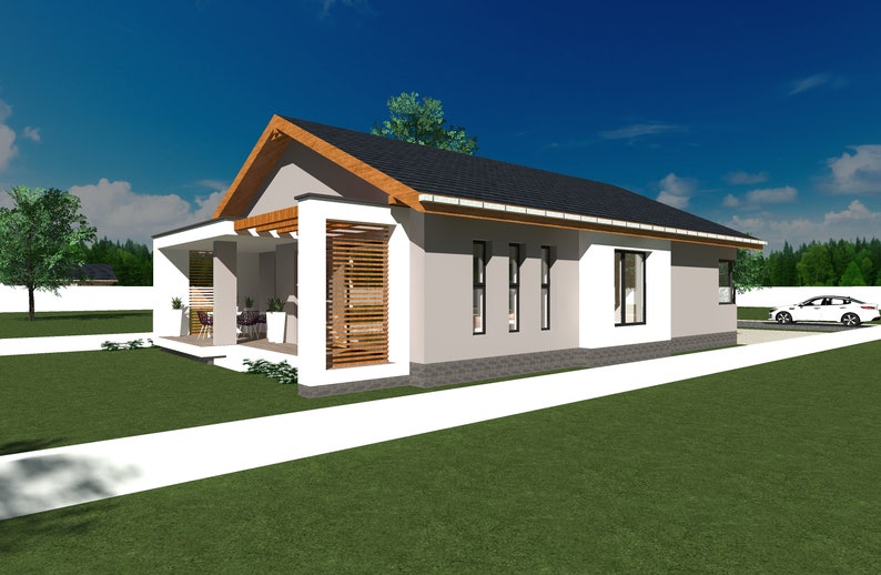 Single Story House Plan Architectural Drawings and Structural Detailing ...