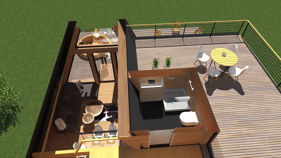 A Frame House Plans - Architectural Design - Etsy Canada