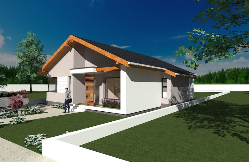 Single Story House Plan Architectural Drawings and Structural Detailing ...