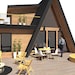 A Frame House Plans - Architectural Design - Etsy