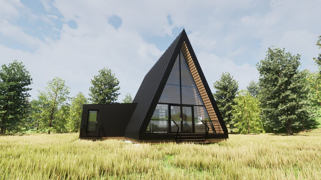 A-frame House Plans – 3 Bedroom Timber Frame Architectural Design (PDF ...