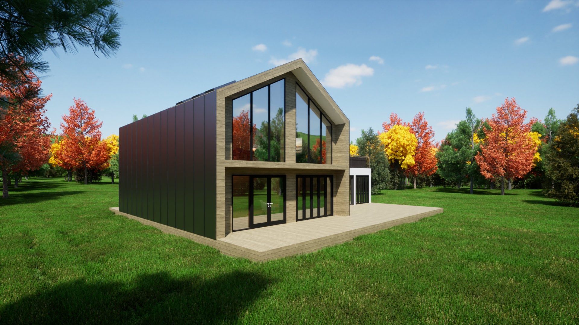 Modern Nordic House Plans Scandinavian Design architectural Plans - Etsy