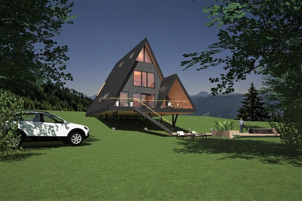 The OG Ravenhouse Cabin 490 Sq Ft Instant Download Cabin Plans - Etsy ...