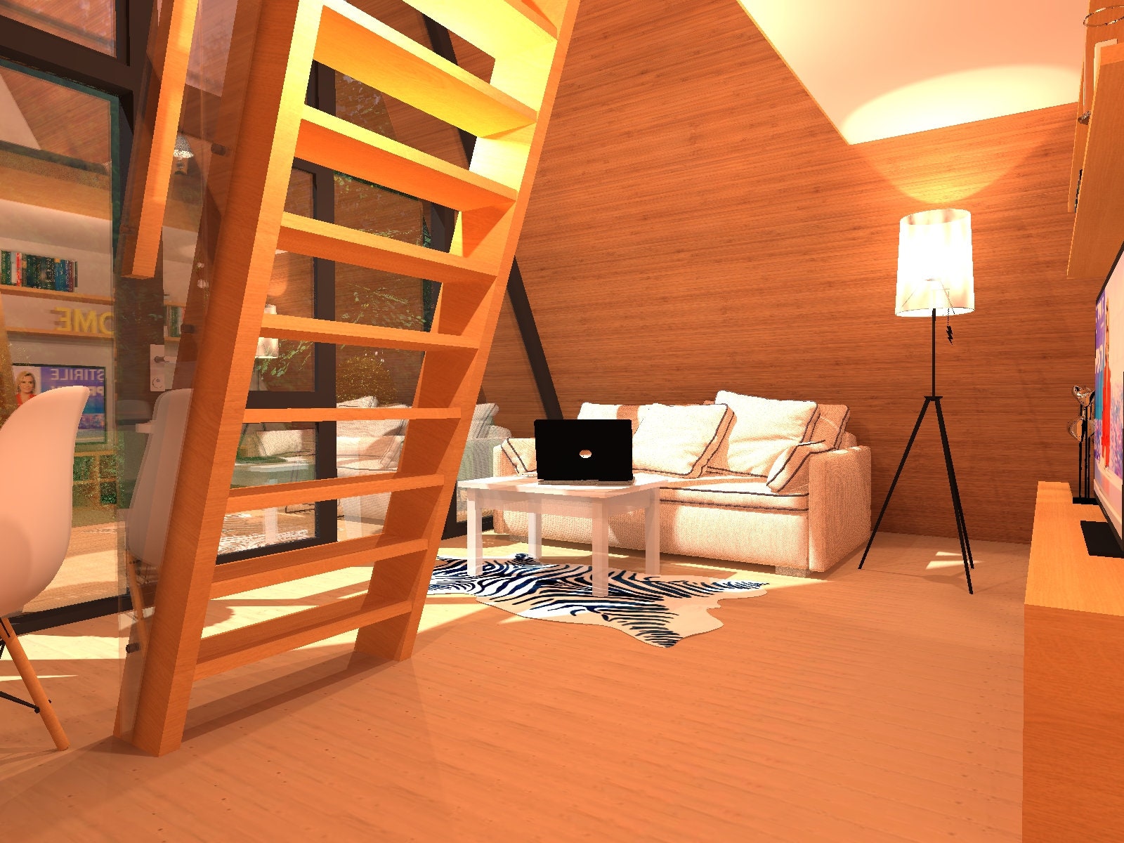 A Frame House Cabin 20 X 20 With One Bedroom Structural Detailing for ...