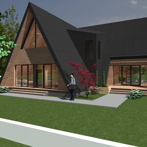 A Frame House Plans Architectural Design - Etsy