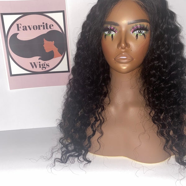 Transparent Lace Human Hair Wig - Etsy