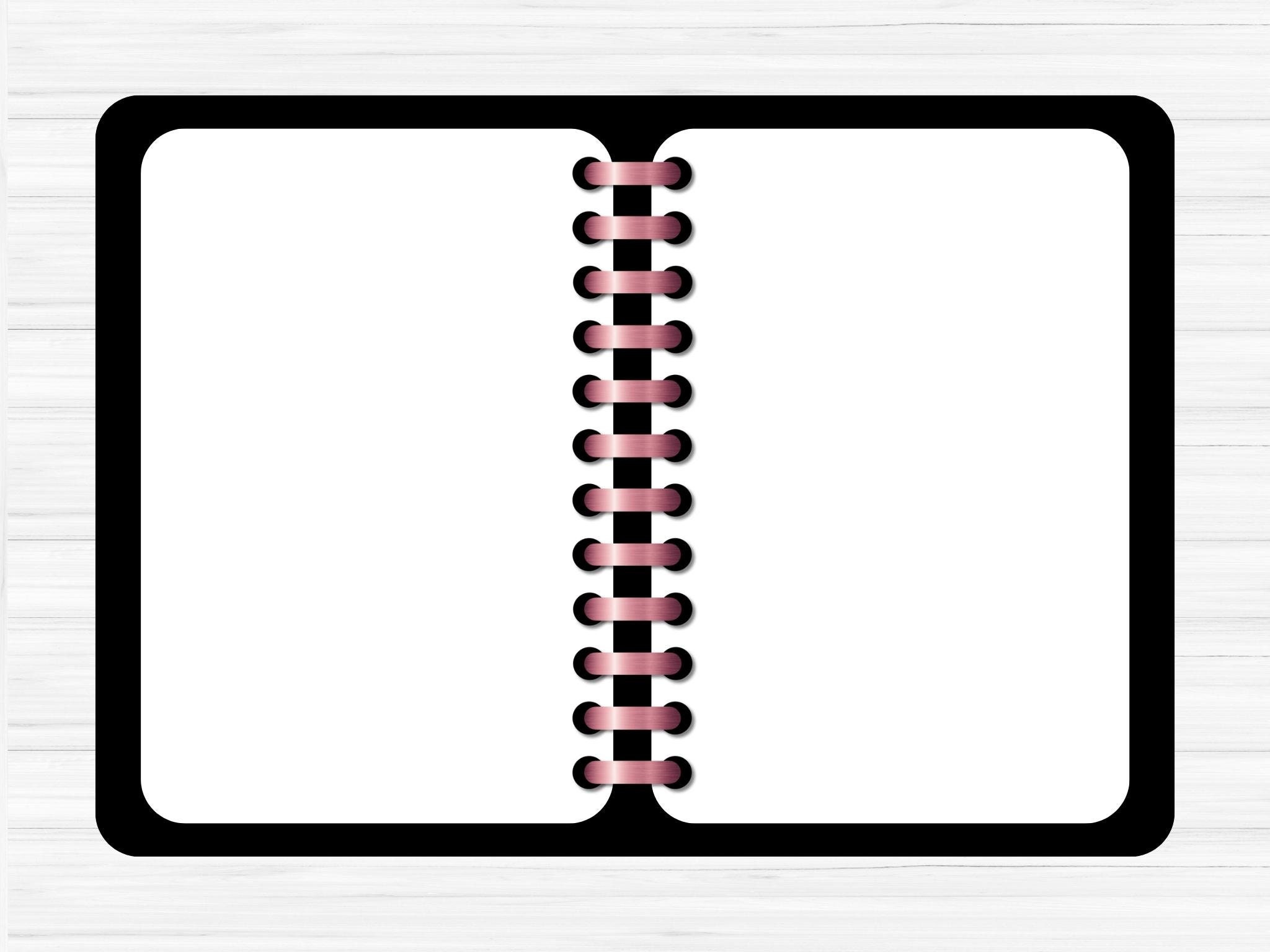 Digital Planner Binder Rings Double Rings Pre Cropped PNG Goodnotes ...