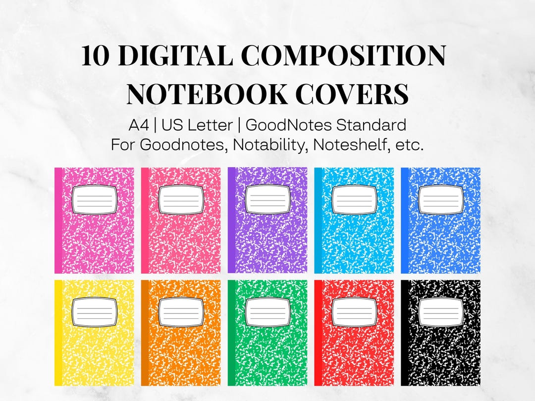 Composition Notebook Covers | Digital Notebook Covers | Notebook Covers ...