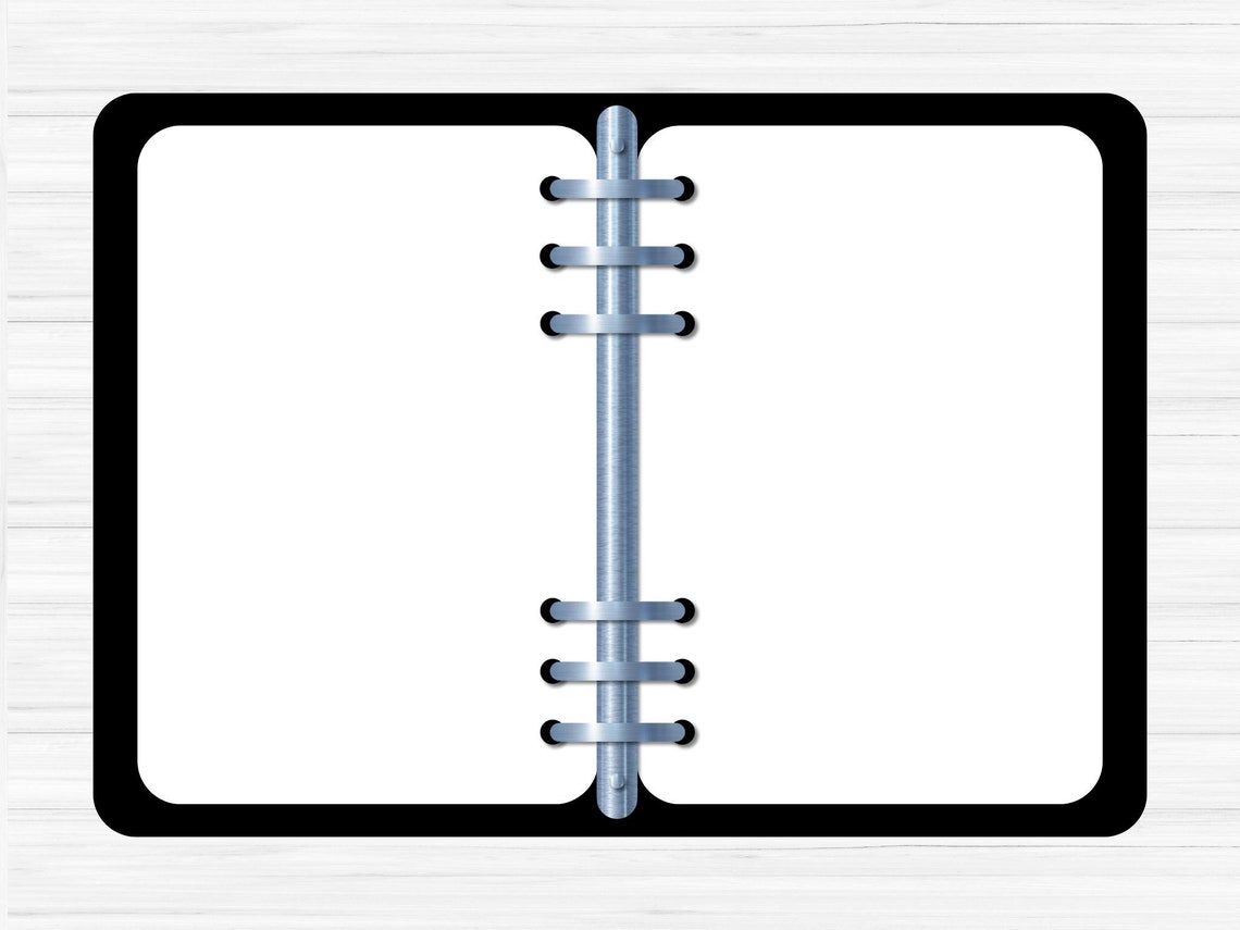 Digital Planner Binder Rings Double Rings Pre Cropped PNG - Etsy