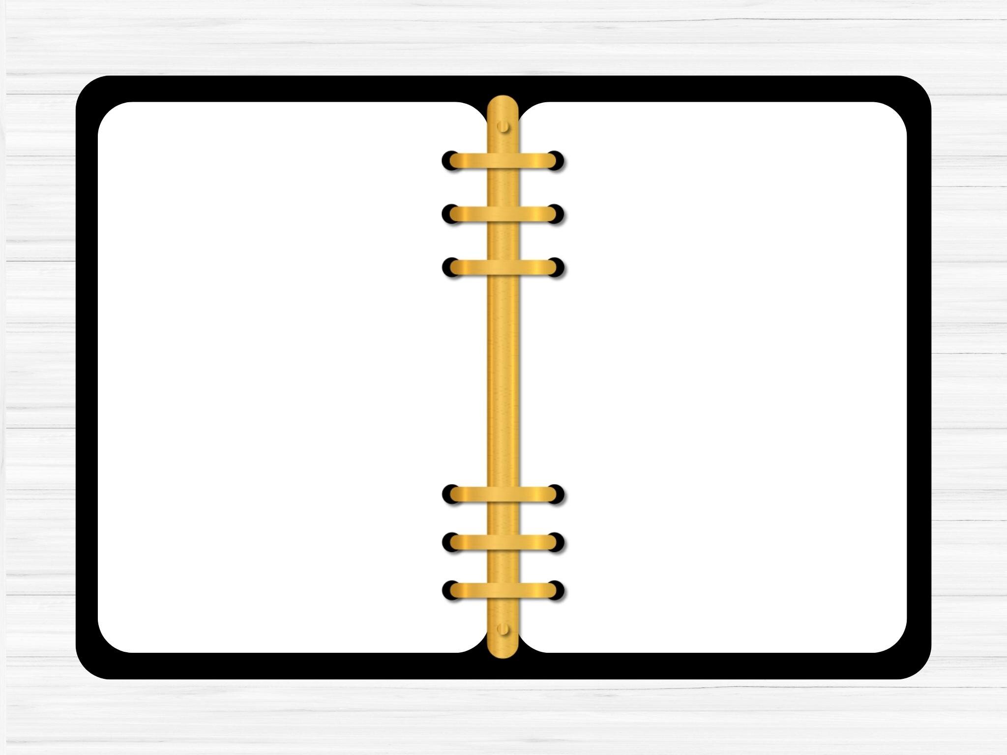 Digital Planner Binder Rings Double Rings Pre Cropped PNG - Etsy