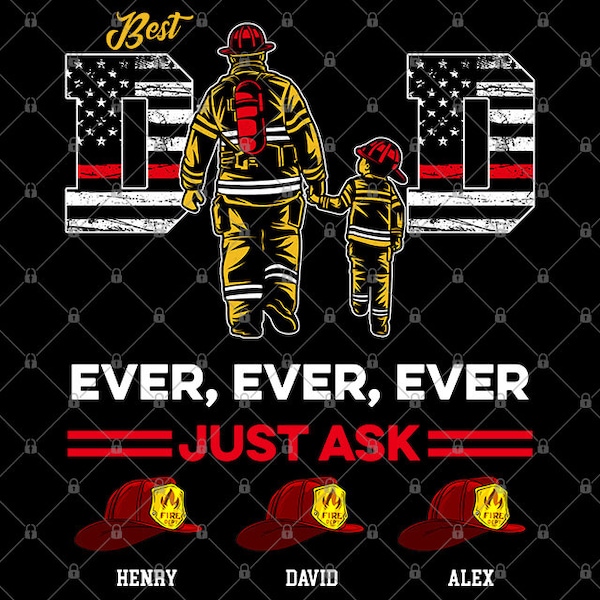 Firefighter Dad - Etsy