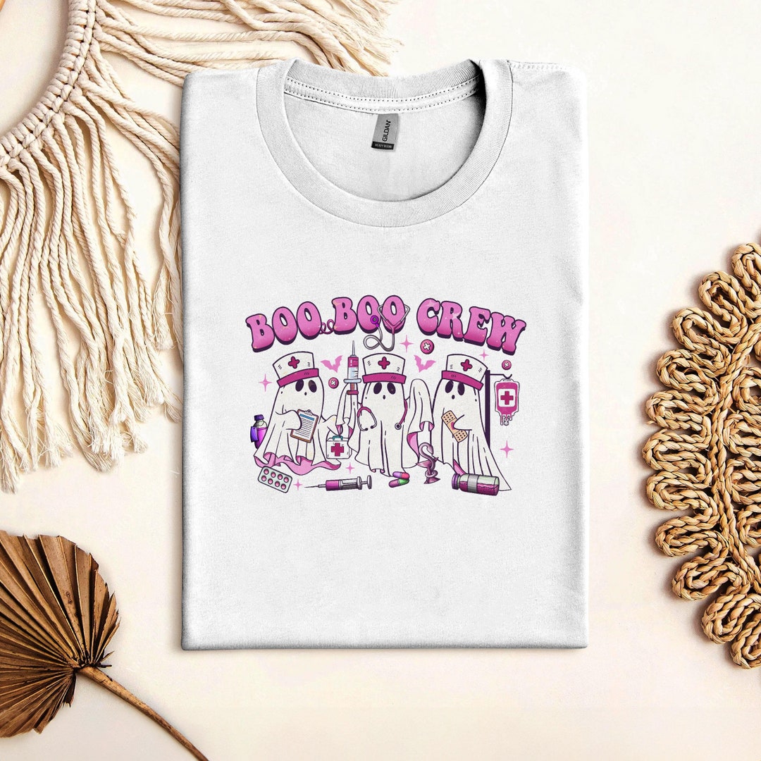 Boo Boo Crew T-shirt, Halloween Nurse Shirts, Halloween Sweater, Nurse ...