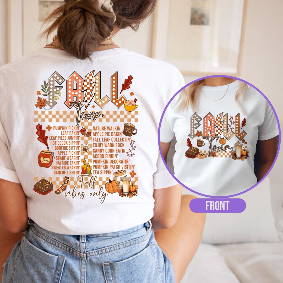Retro Fall Tour Shirt, Fall Vibes T-shirt, Retro Dalmatian Fall Shirt ...