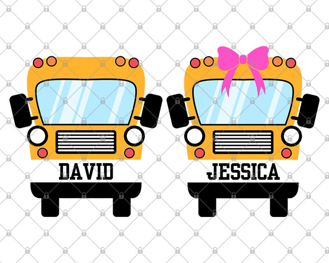 Custom Name School Bus Png Back to School Png Bus Drive Png - Etsy