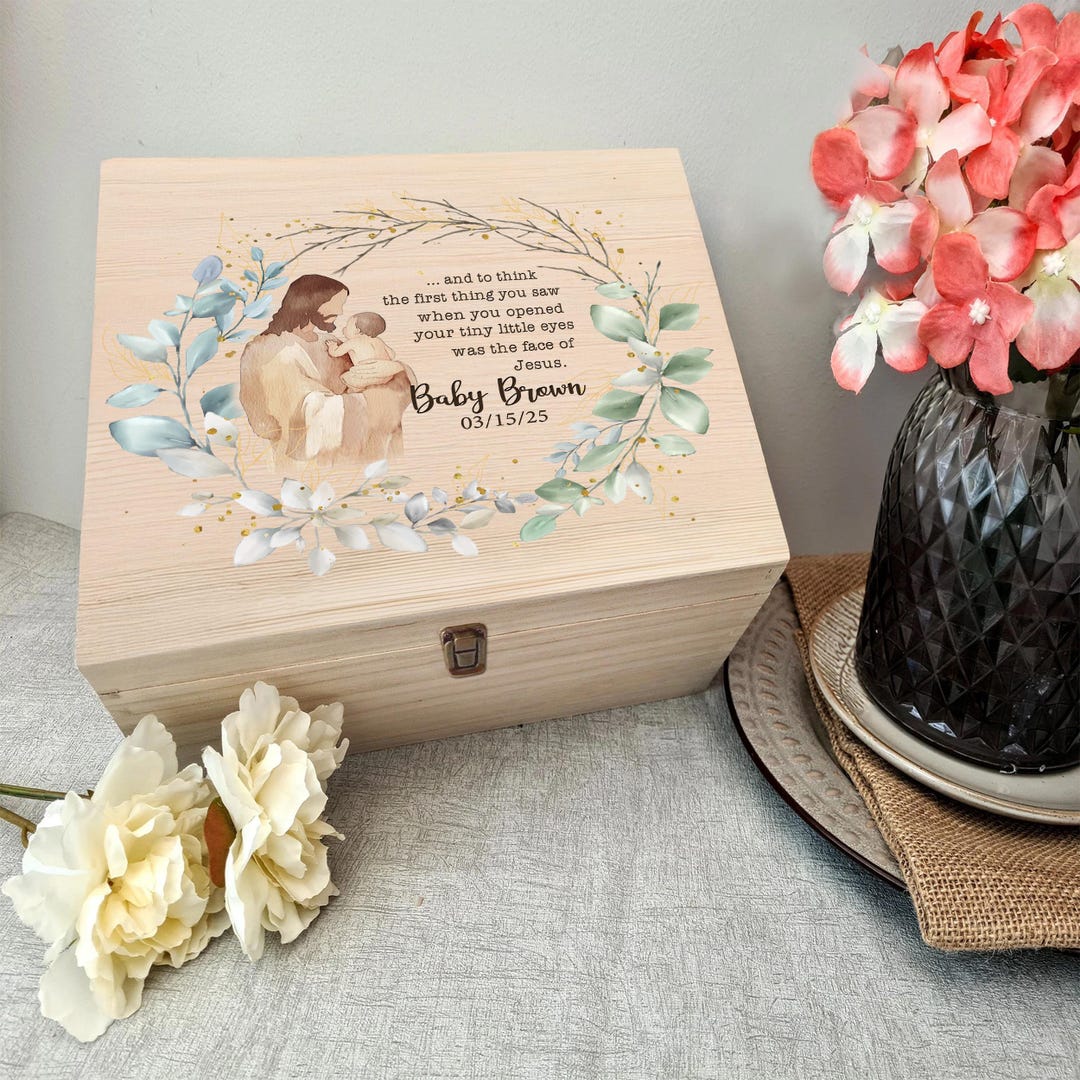 Personalised Baby Loss Wooden Keepsake Box, Miscarriage Memory Box ...
