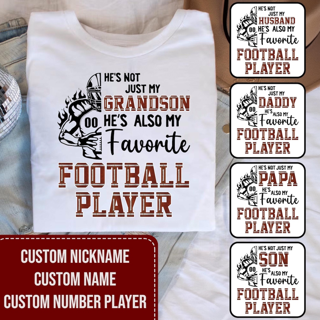 He's Not Just My Grandson He's Favorite Football Player T-shirt ...