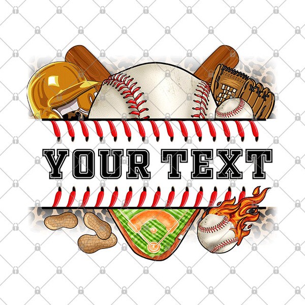 Baseball Custom Name Png - Etsy