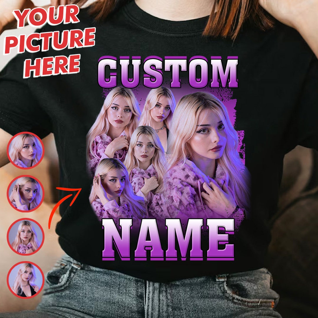 Personalized Photo T-shirts, Custom Face T-shirt , Vintage Customize ...